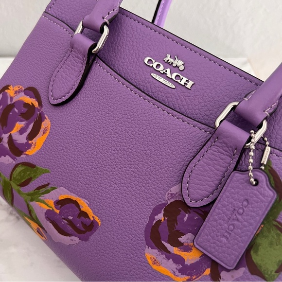 Coach | Bags | Coach Mini Darcie Carryall With Rose Print Cl423 | Poshmark